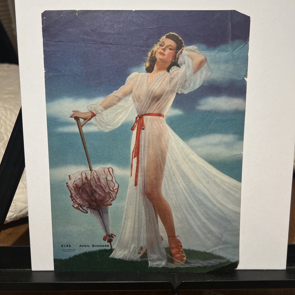 Dixie mount calendar Pin-up models, sample prints, lot of 2 with BONUS ...