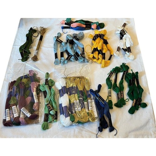 Embroidery Floss Thread Assorted Colors Lot of 72 Skeins Craftways J&P ...