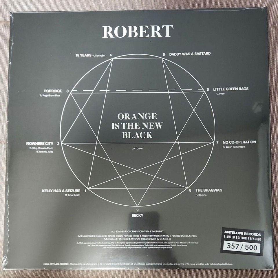 Robert Orange Is The New Black Vinyl New Seal Kool Keith Atmosphere | eBay