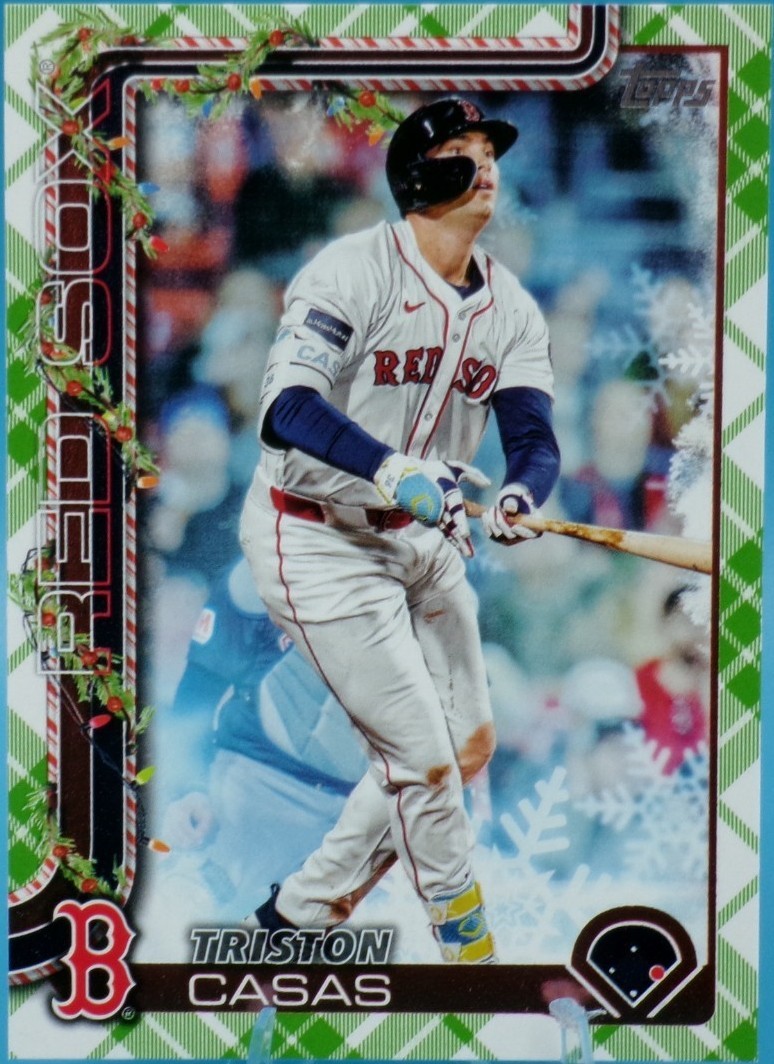 2025 Topps Holiday - Triston Casas #H49 Holiday Green Plaid for sale ...