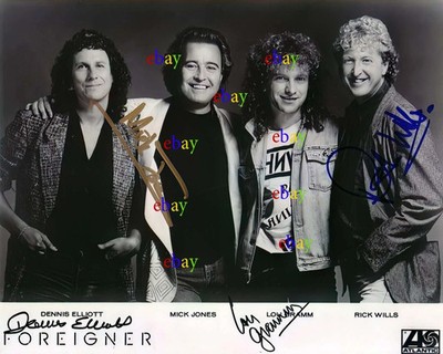 Foreigner Band Autographed signed 8x10 Photo Reprint | eBay