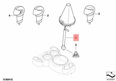 Genuine MINI Cooper R56 D S Gear Shift Boot Steptronic Silver ...