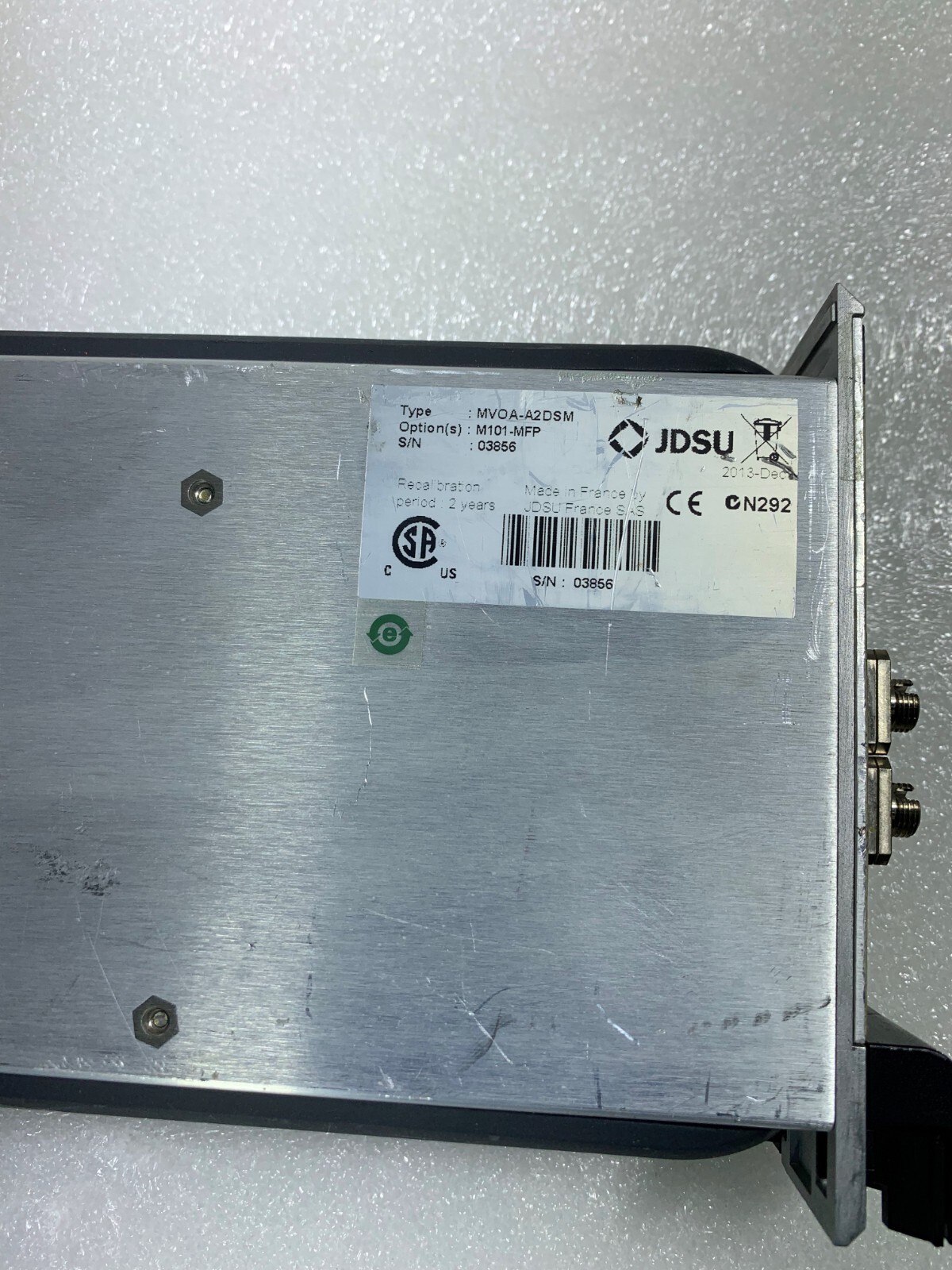 JDSU MVOA-A2DSM mVOA-A2 JDSU MAP Variable Optical Attenuator, Option: M101-MFP | eBay