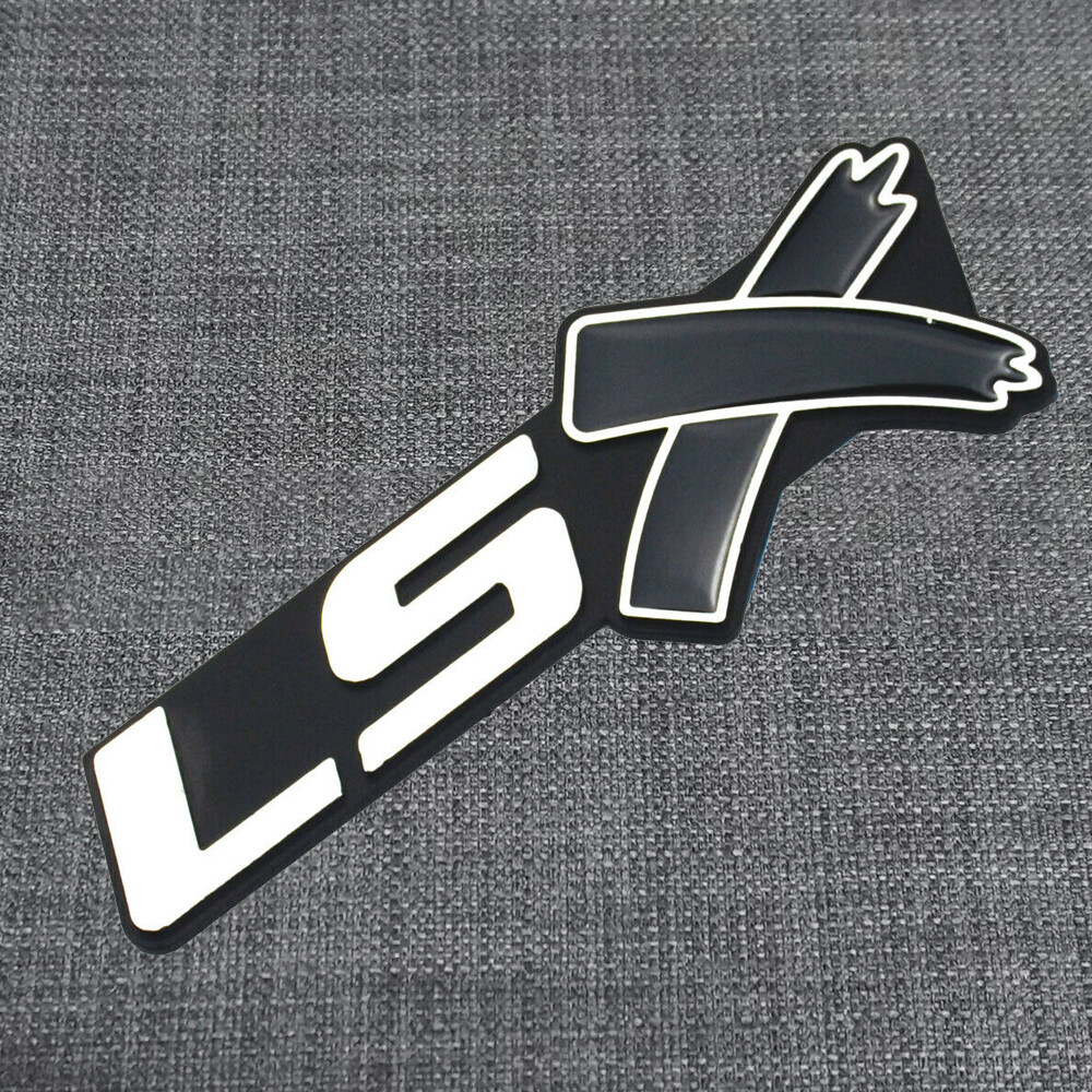 For LSX LS X Emblem Chrome Black 3D Badge Decal New -2Pc | eBay