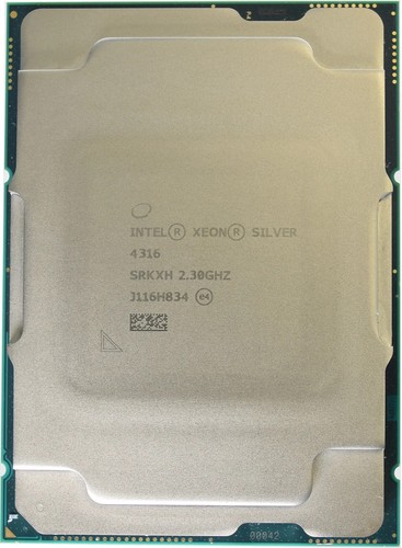 Intel Xeon Silver 4316 2.3GHz 20 Cores 40T 30M Cache Sockets FCLGA4189 ...