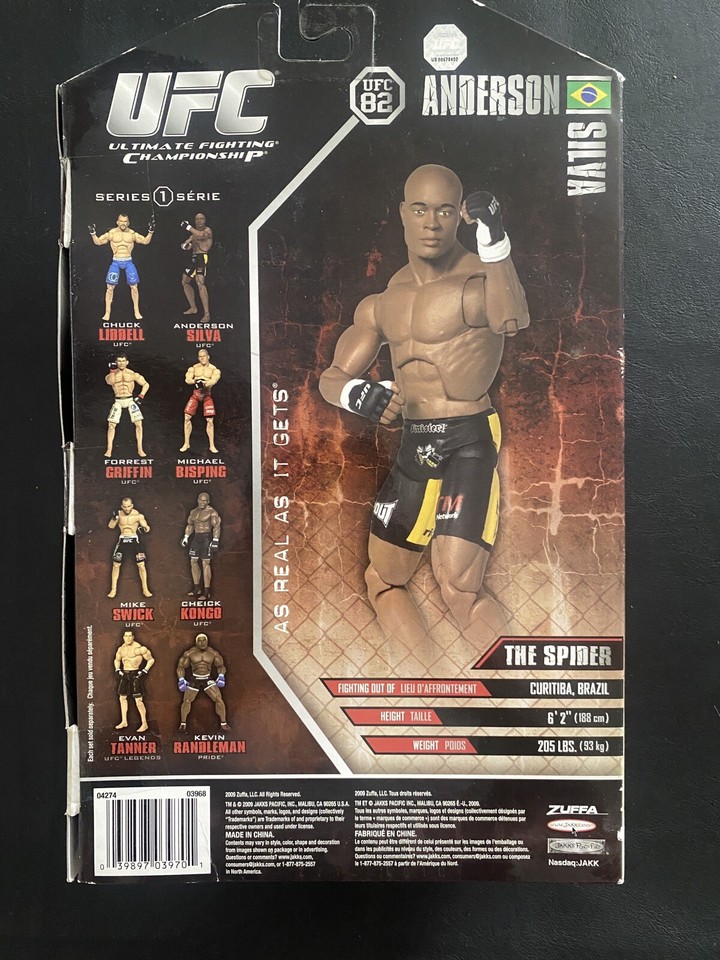 Series 1 2009 UFC ANDERSON SILVA THE SPIDER Figure UFC 82 | eBay