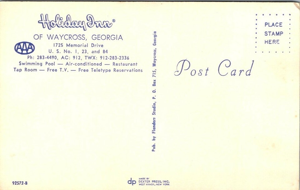 Postcard Holiday Inn Of Waycross Georgia Chrome | eBay