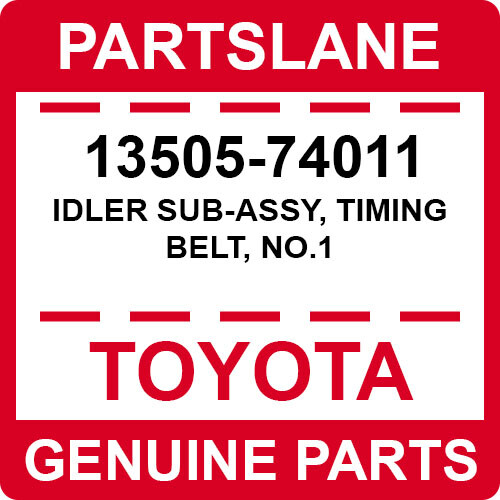 13505-74011 Toyota OEM Genuine IDLER SUB-ASSY, TIMING BELT, NO.1 | eBay