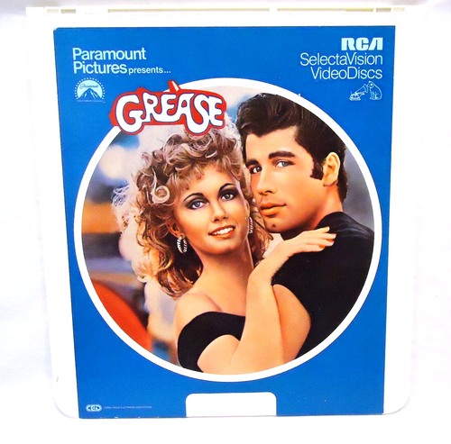 Grease RCA SelectaVision CED VideoDisc John Travolta Olivia Newton-John ...