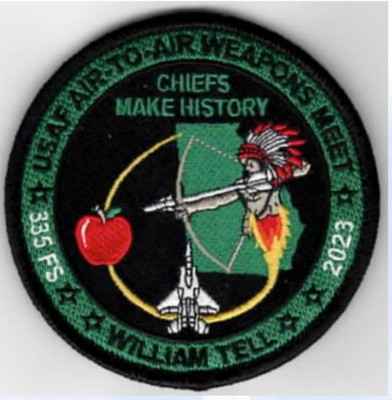 3.5" AIR FORCE 335FS 2023 WILLIAM TELL EMBROIDERED PATCH | eBay