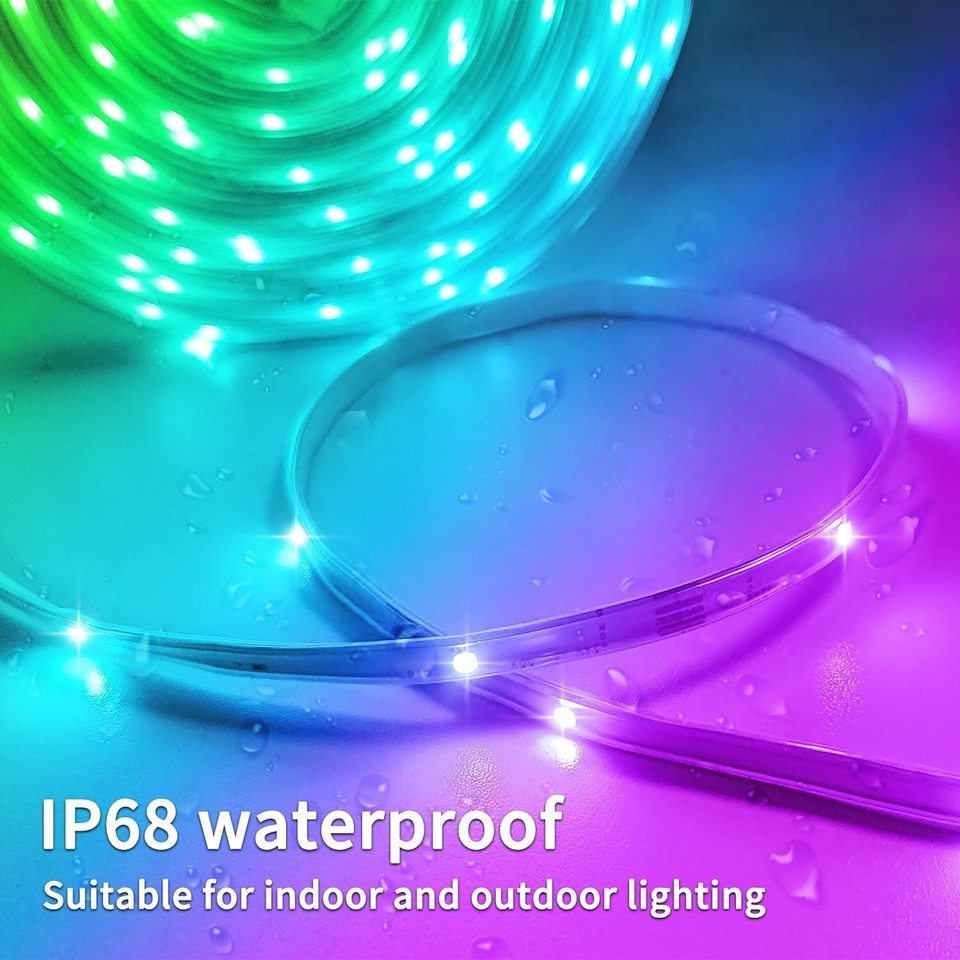 100ft Outdoor LED Strip Lights Waterproof,IP68 Outside Led Light Strips ...