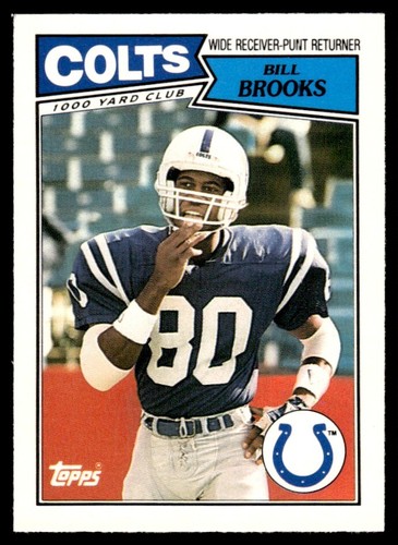 1987 TOPPS AMERICAN/UK BILL BROOKS E INDIANAPOLIS COLTS #74 | eBay