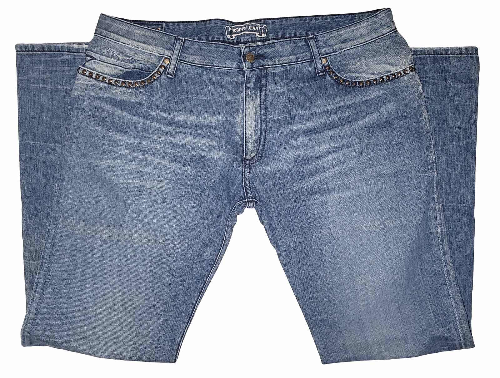 New Mens Robins Jeans D5030 Back Flap Pocket Studded Straight Leg Jeans ...