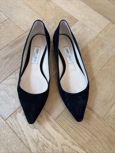 Jimmy Choo Romy Flat Black Suede Size 39 UK | eBay UK