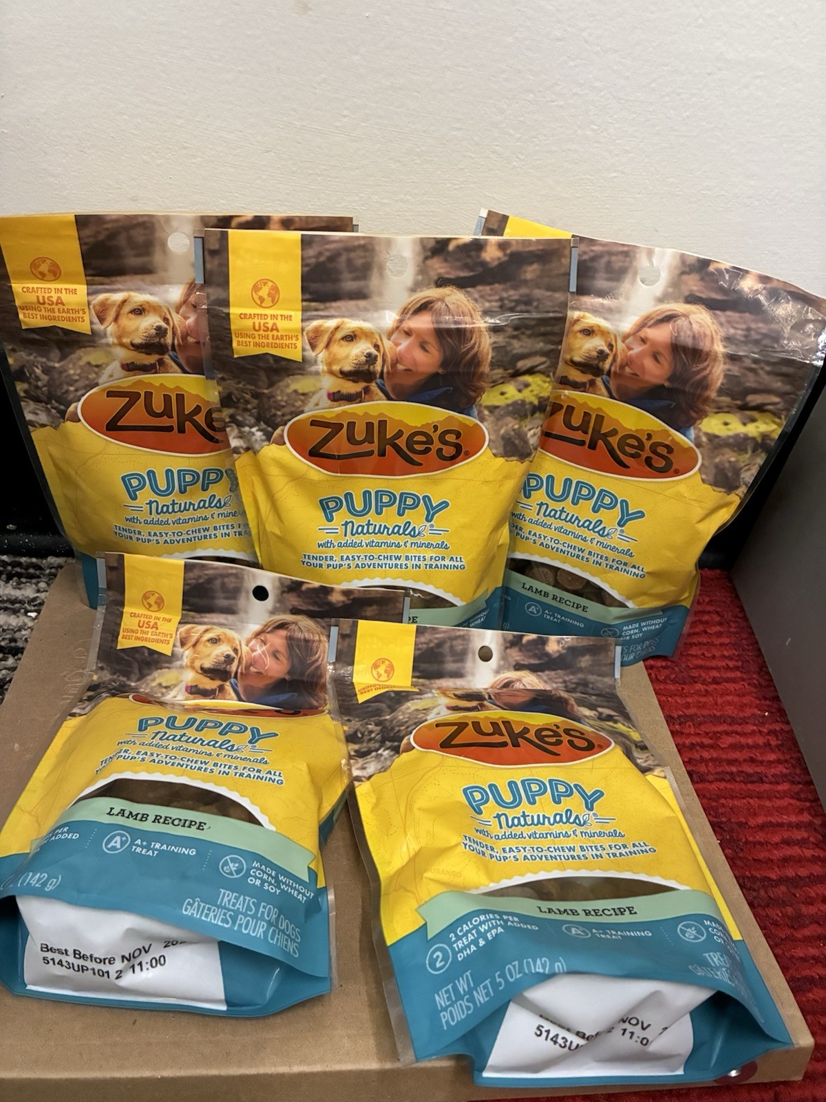 Zuke's Puppy Naturals Dog Training Treats Lab Recipe 5 oz bag - 5 packs ...