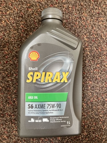 SHELL SPIRAX Axle/ Transmission Oil 1 LITRE S6 AXME 75W-90 NEW GOOD ...