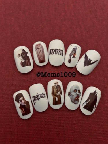 Nosferatu Nail art Decals (water decals) Vampire Nail Art Decals | eBay
