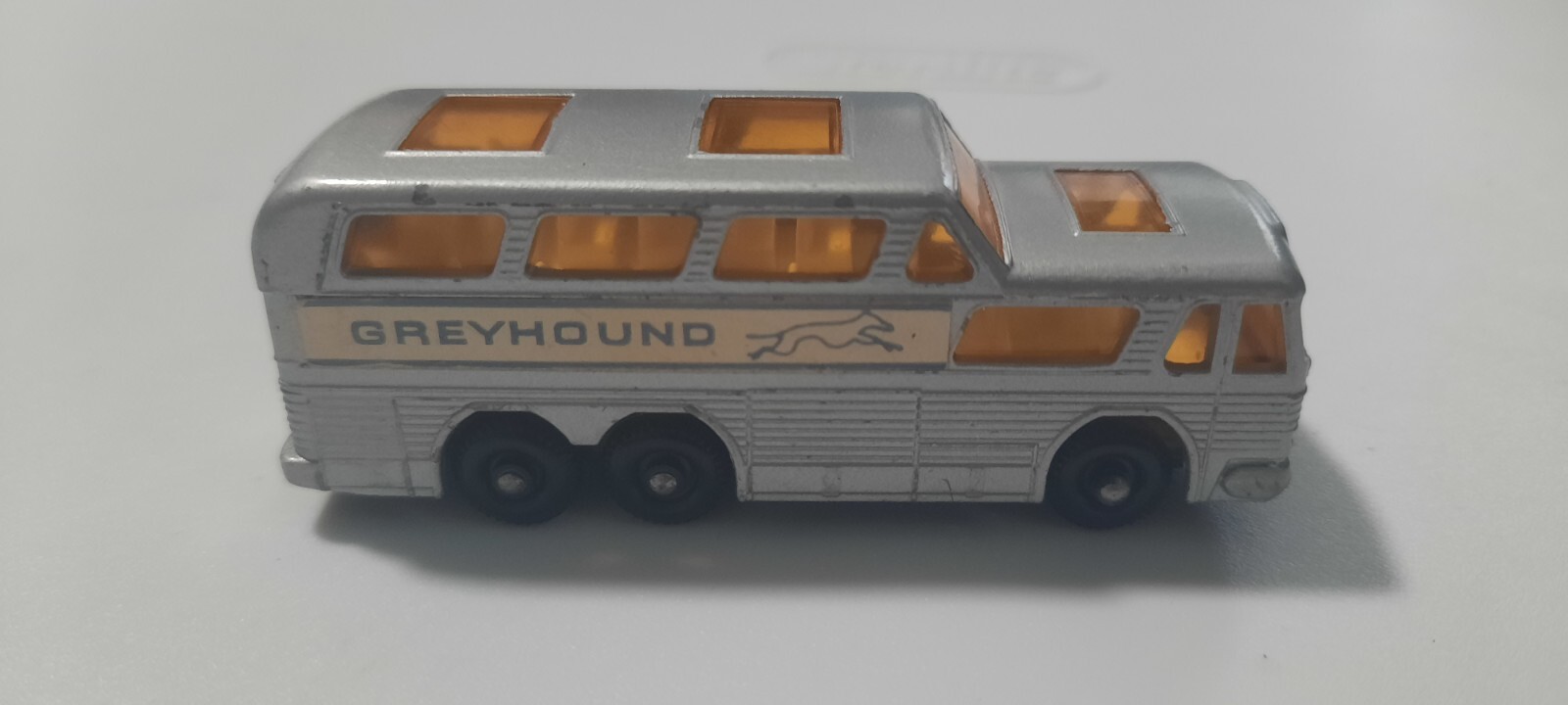 GREYHOUND COACH made in England by lesley rare vintage matchbox toy car ...