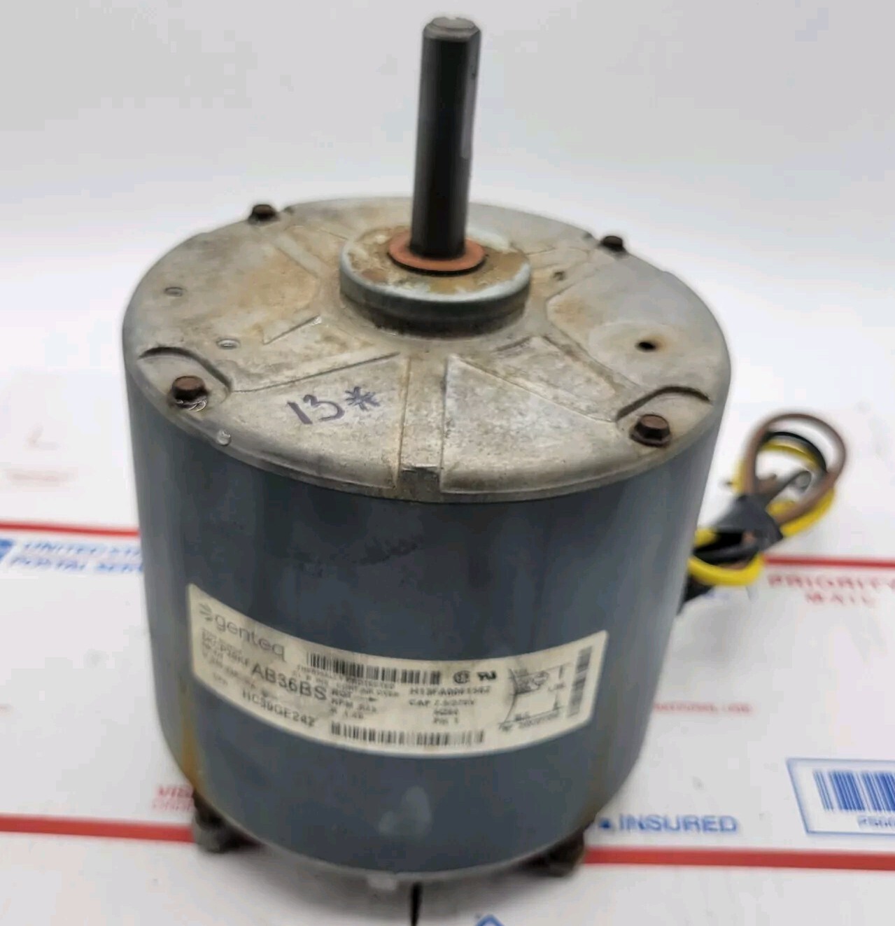 Genteq 5KCP39KFAB36BS 1/4HP 208/230V 825 RPM HC39GE242 Condenser Fan ...