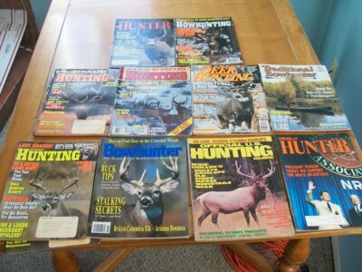 LOT OF 11 Hunting, Bowhunting Deer Hunting VINTAGE MAGAZINES Petersens ...