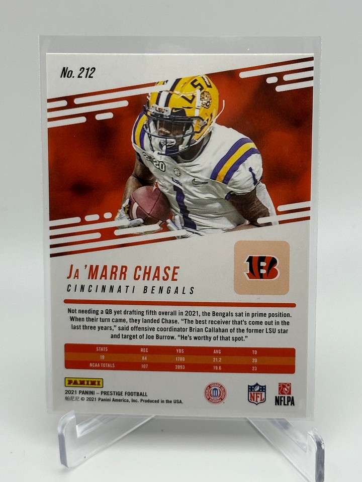2021 Prestige Xtra Points Astrial #212 Ja'Marr Chase Rookie Card | eBay