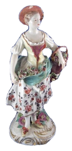 Antique 18thC Derby Porcelain Early Lady Figurine Figure English ...