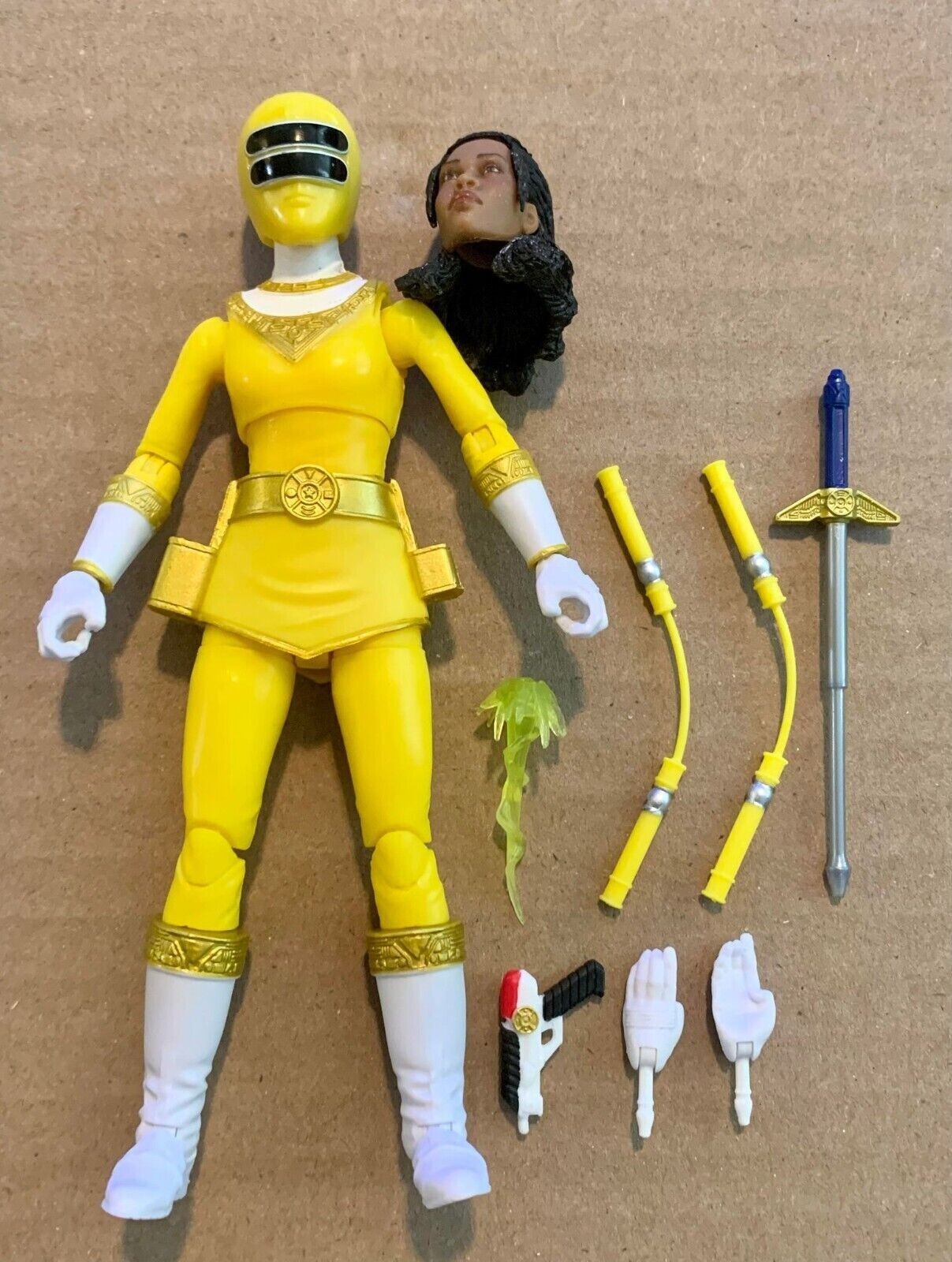 Power Rangers Lightning Collection Zeo Yellow Ranger Loose Figure ...