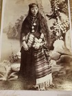 1883 OCCUPATIONAL CABINET CARD: BEAUTIFUL LONG HAIR GYPSY/FORTUNE ...