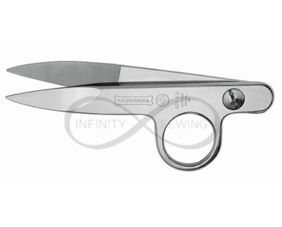 Mundial 801 4-1/2" Curved Chrome Plated Thread Snips/Snippers | eBay UK