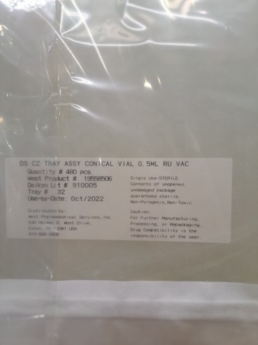 West 19558506 Daikyo Crystal Zenith 0.5 mL Vials (480 Count) | eBay