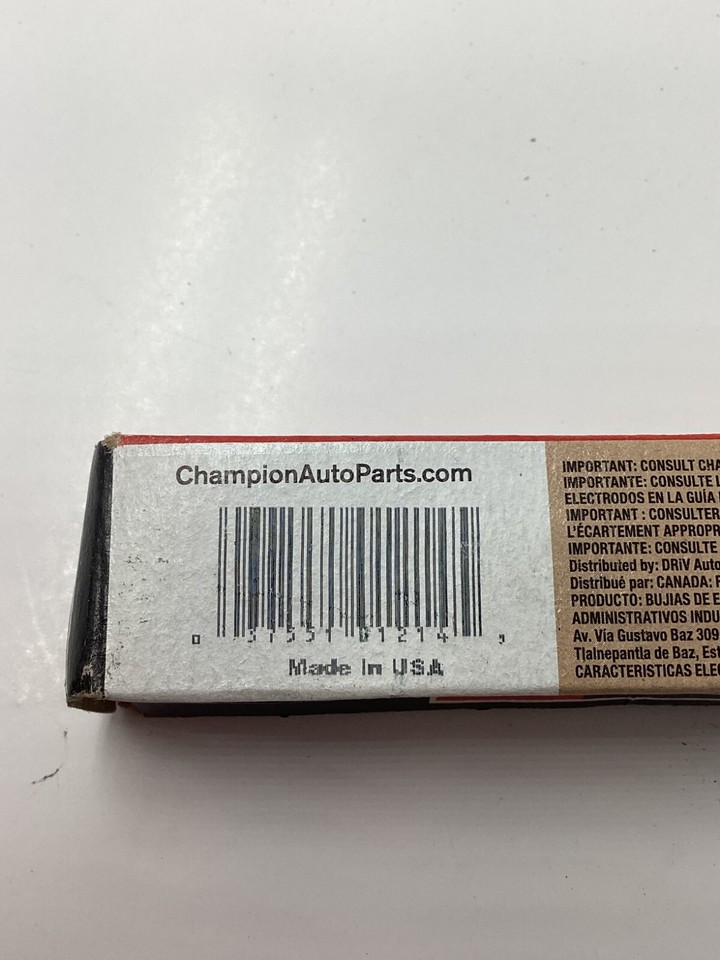 QTY 3 Champion Iridium Spark Plug RER8ZWYCB4, 12V, 12mm Thread Size | eBay