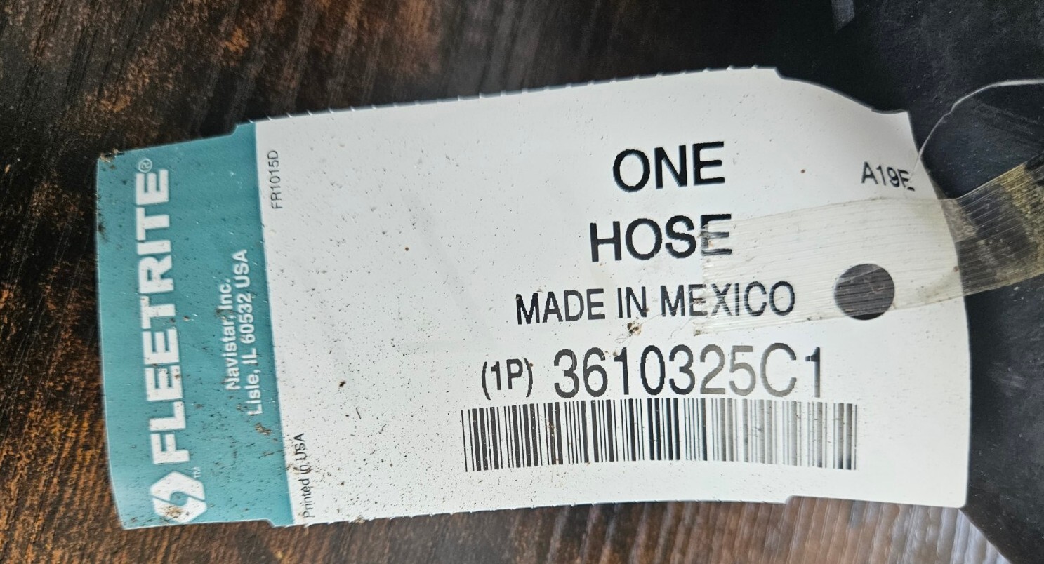 INTERNATIONAL RADIATOR COOLANT HOSE - 3610325C1 - NEW | eBay