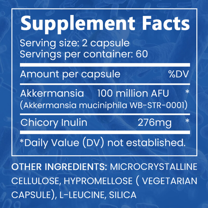 Akkermansia 100 million Afu Muciniphila Live probiotic GUT HEALTH ...