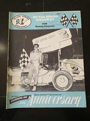 Silver Spring Speedway Program Vintage PA Racing Magazine 1978 | eBay
