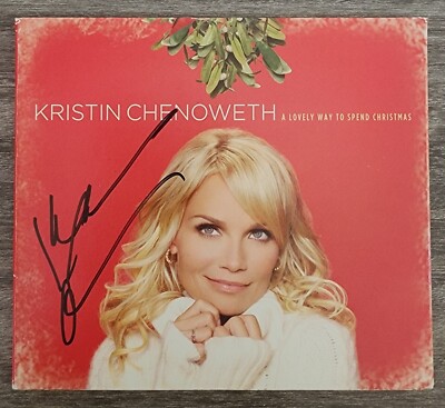 Kristin Chenoweth Signed A Lovely Way To Spend Christmas CD Digipak ...
