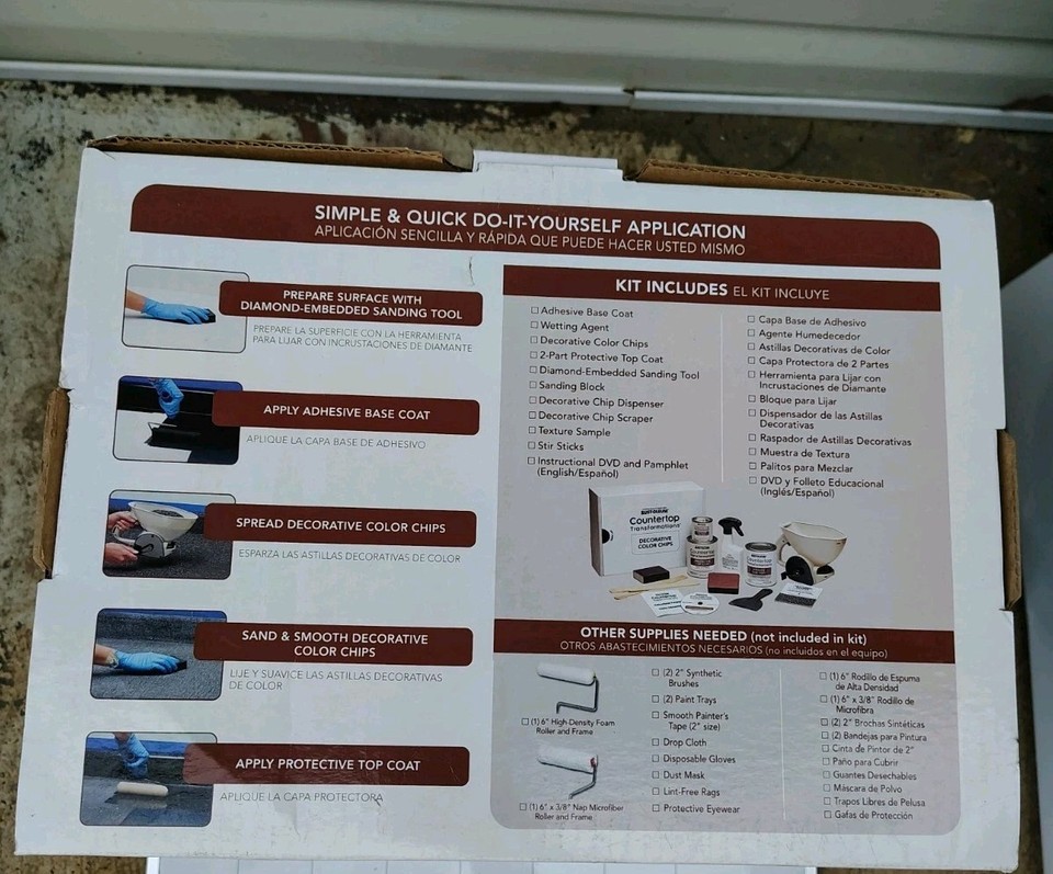 RUST-OLEUM 258285 Charcoal Countertop Transformations Kit 70 oz. Open ...