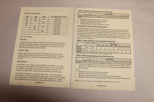 Contemporary Controls 02-797-712 Arcnet Network Adapter Card NU-NET101 ...
