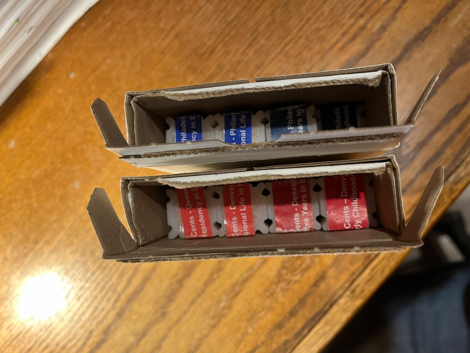 2009 LINCOLN CENT P + D 8 ROLL SET LP1 LP2 LP3 LP4 Red - Blue Tubed | eBay