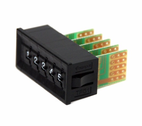1set Thumbwheel BCD Switch 5-Digit + Cap TF51 GTF511221 0~9 Scale H ...