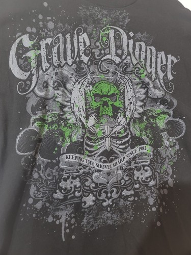 grave digger t shirt monster truck men's sz 2XL MEGA RARE DESIGN MINT ...