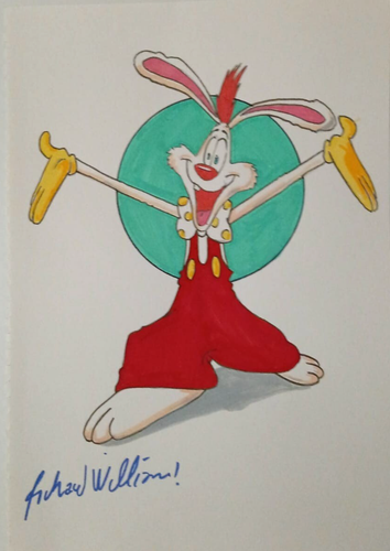 Schizzo Sketch Autografo Richard Edmund Williams Roger Rabbit | eBay