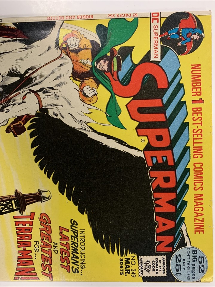 Superman #249 (DC, 1972) 1st Terra-Man Neal Adams FN/VF | eBay