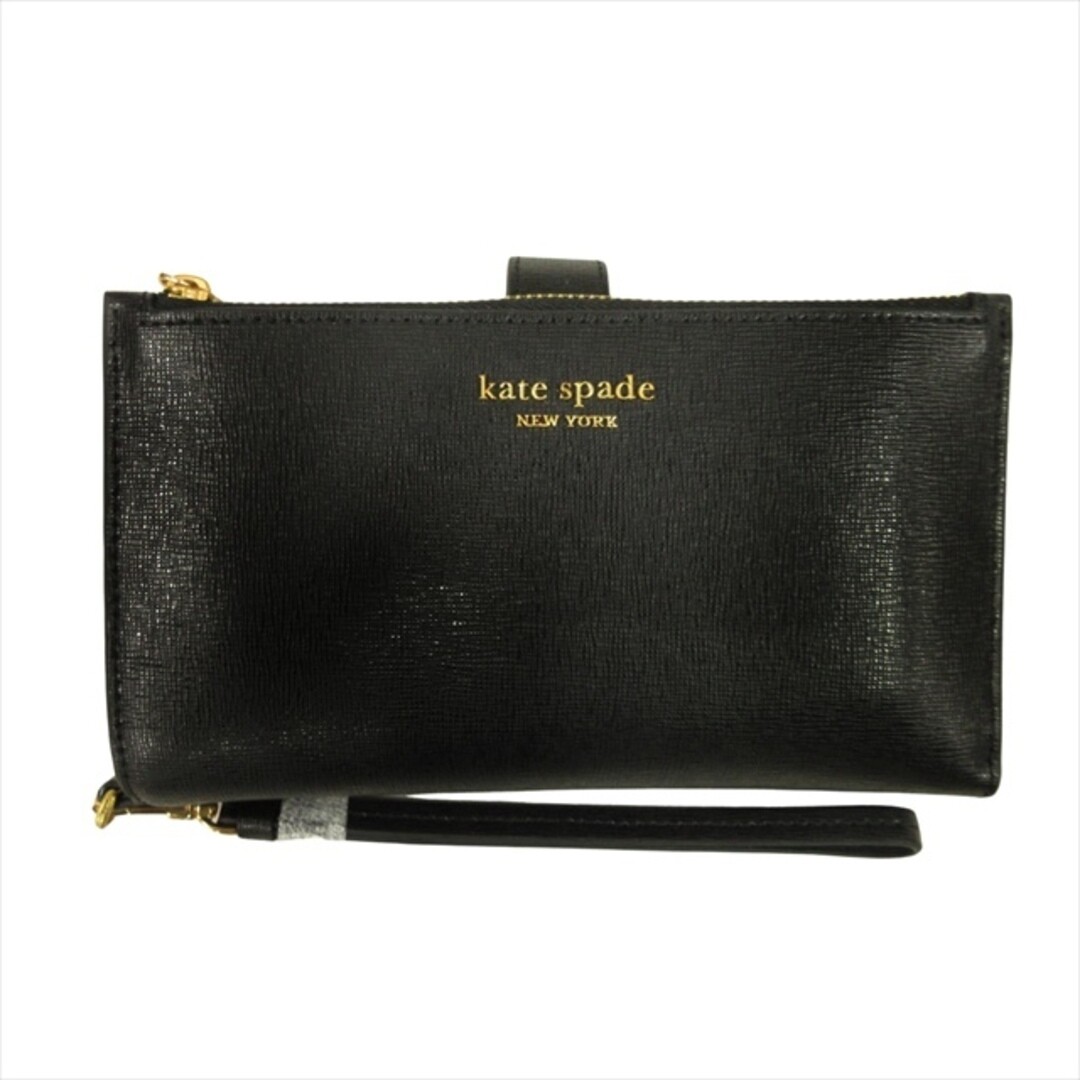 KATE SPADE Bifold Long Wallet with Logo Leather Strap… - Gem