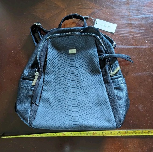 David Jones Julian Leather Designer Backpack With Tag | eBay