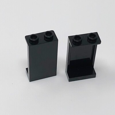 87544 LEGO Parts Panel 1x2x3 Hollow Studs w/ Side Support BLACK (2) | eBay