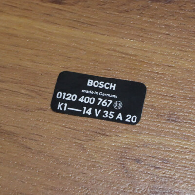 BOSCH chrome alternator label for BMW 2002 02 1502 1602 TII decal ...