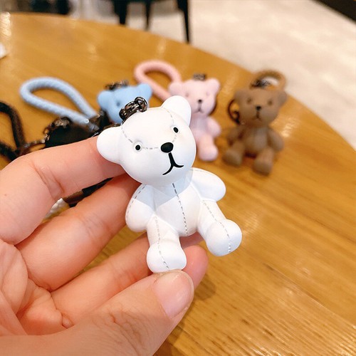 Resin Puppet Bear Keychain Doll Jewelry Keyring Creative Pendant ...