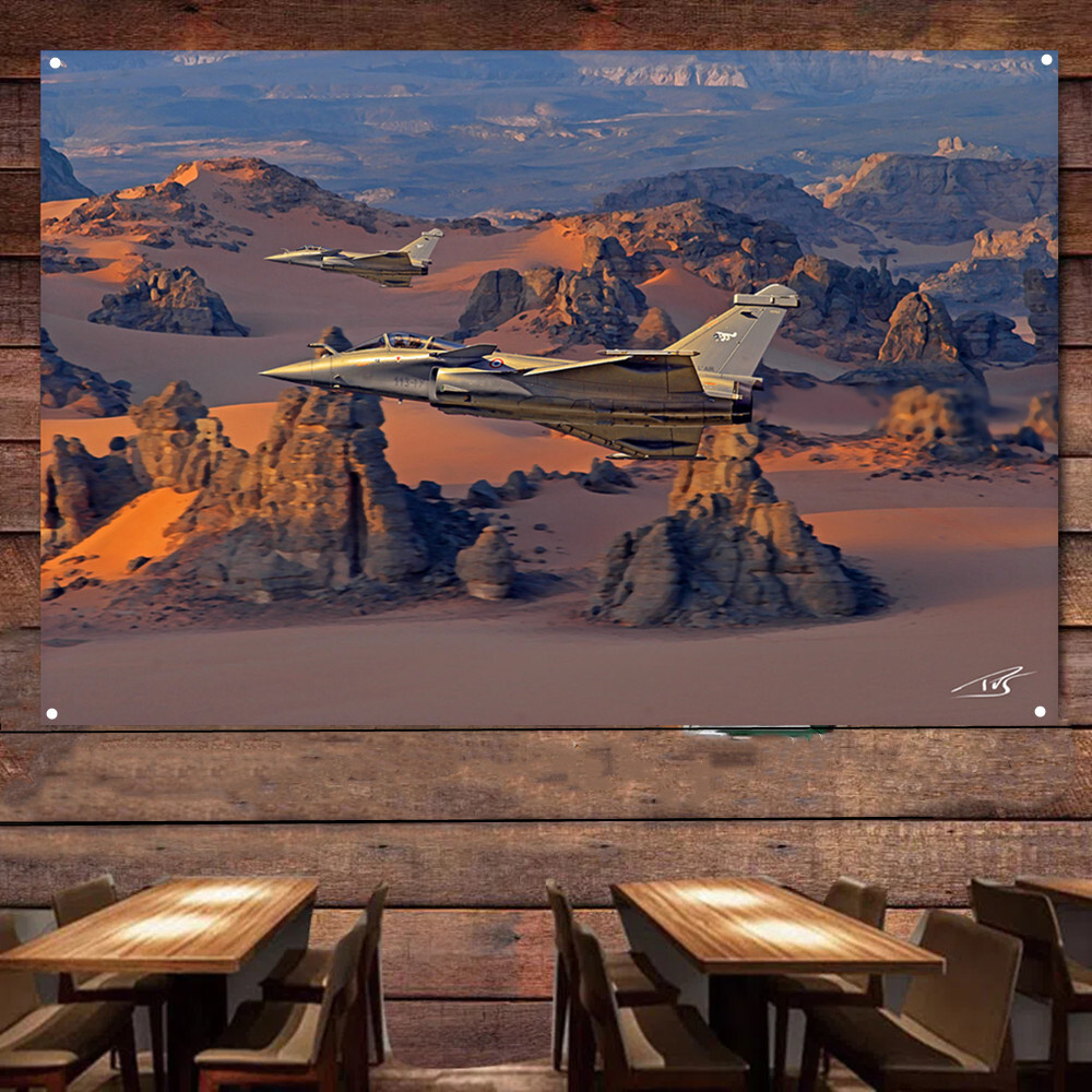 French Rafale Fighter Airforce Wall Decor Banner Flag Aviation Wall Art ...