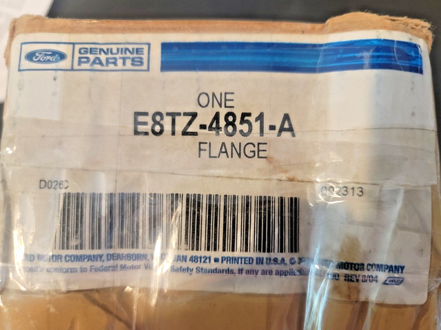 Ford E8TZ4851A Genuine OEM Factory Original Companion Flange for sale ...