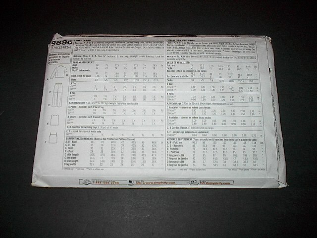 Simplicity Sewing Pattern 9886 Teens Pajamas Uncut for sale online | eBay